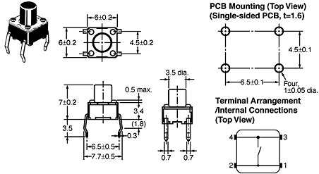 Footprint - Relay and button on Altium Designer | All About Circuits